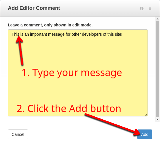 Using the Editor Comment Add-On in Concrete5 | Web Hosting Hub