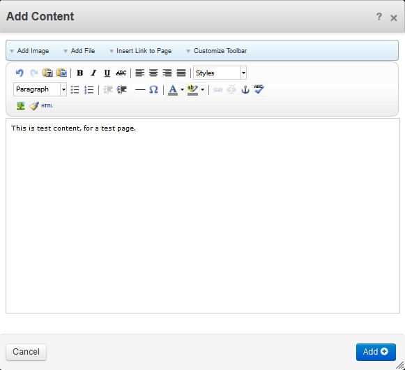 Adding Content to a Page in Concrete5 | Web Hosting Hub