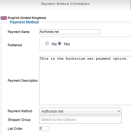Using Authorize.net with VirtueMart | Web Hosting Hub