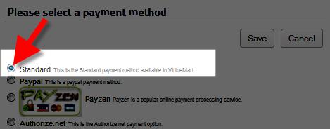 Setting up the Standard Payment Method in VirtueMart | Web Hosting Hub